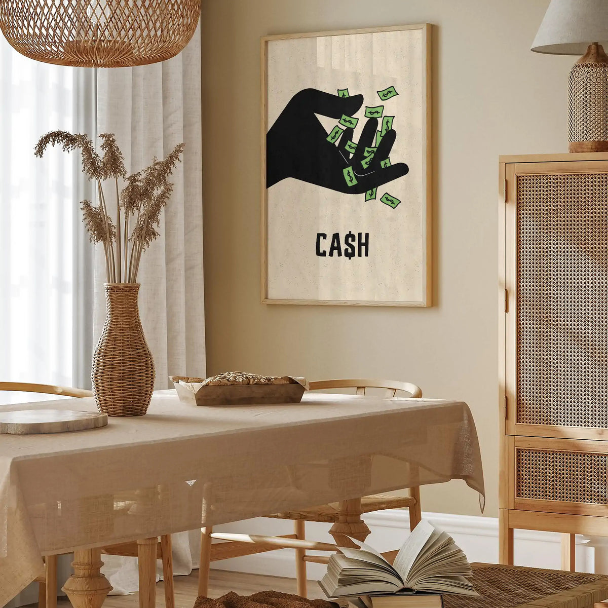 Dripping Cash Illustration | Modern Pop Art Poster – The Poster Square